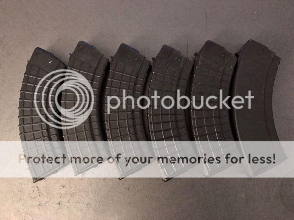 5 Circle 10 AK Waffle Mags in 7.62x39 plus 1 Sig AK mag - price drop ...