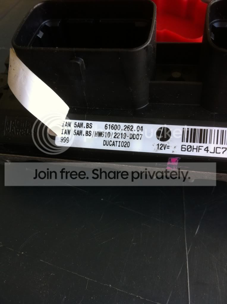 ECU Identification | Ducati.ms - The Ultimate Ducati Forum